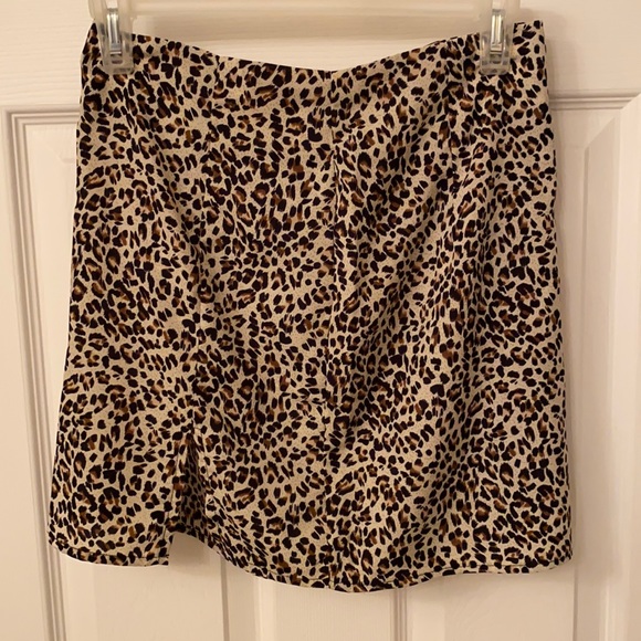 Skirts | Leopard Print Mini Skirt | Poshmark